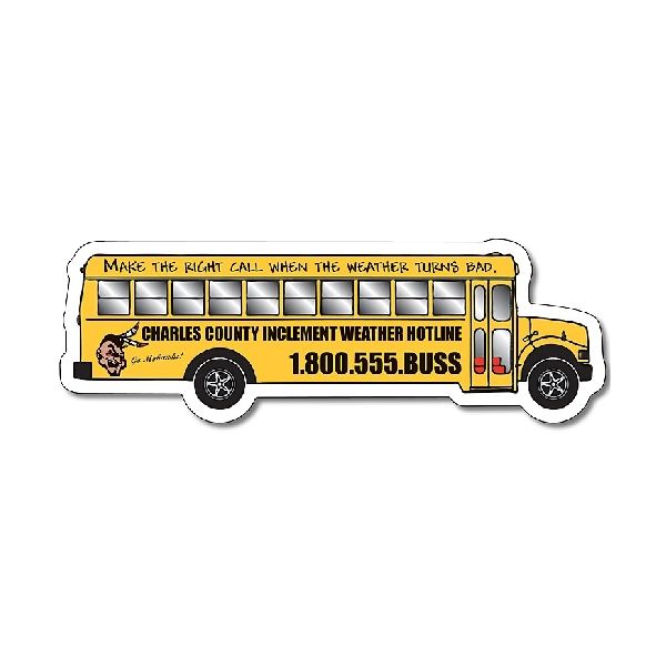 5.25" x 1.75" School Bus Personalized Magnet | eMagnets