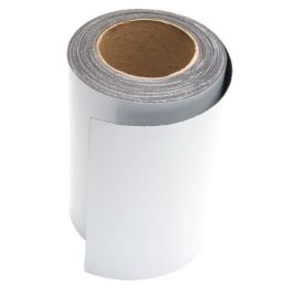 White Vinyl Magnetic Strips - 8" x 50' - 30 mil | emagnets.com