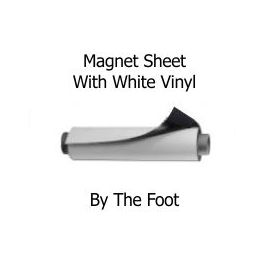 White Vinyl Magnetic Sheeting - By the Foot | emagnets.com